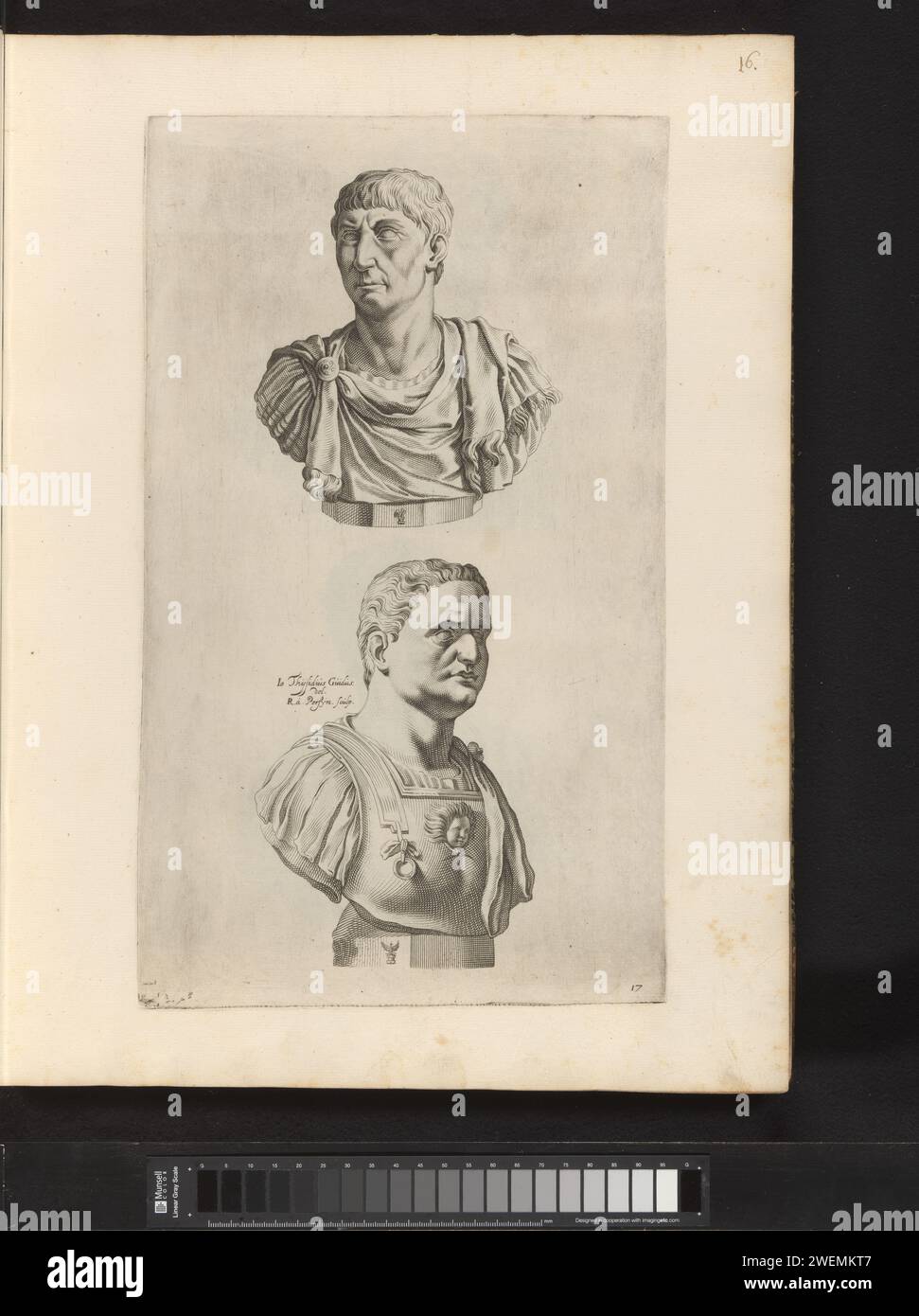 Bustes van Pupienus en Balbinus, 1636 - 1647 print Two busts from ...