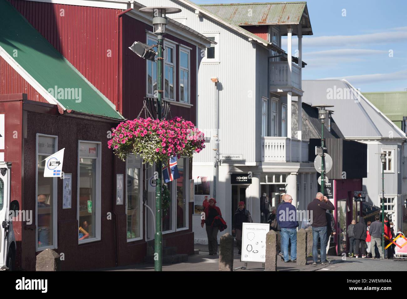 Iceland, Reykavik, street scene Stock Photo - Alamy