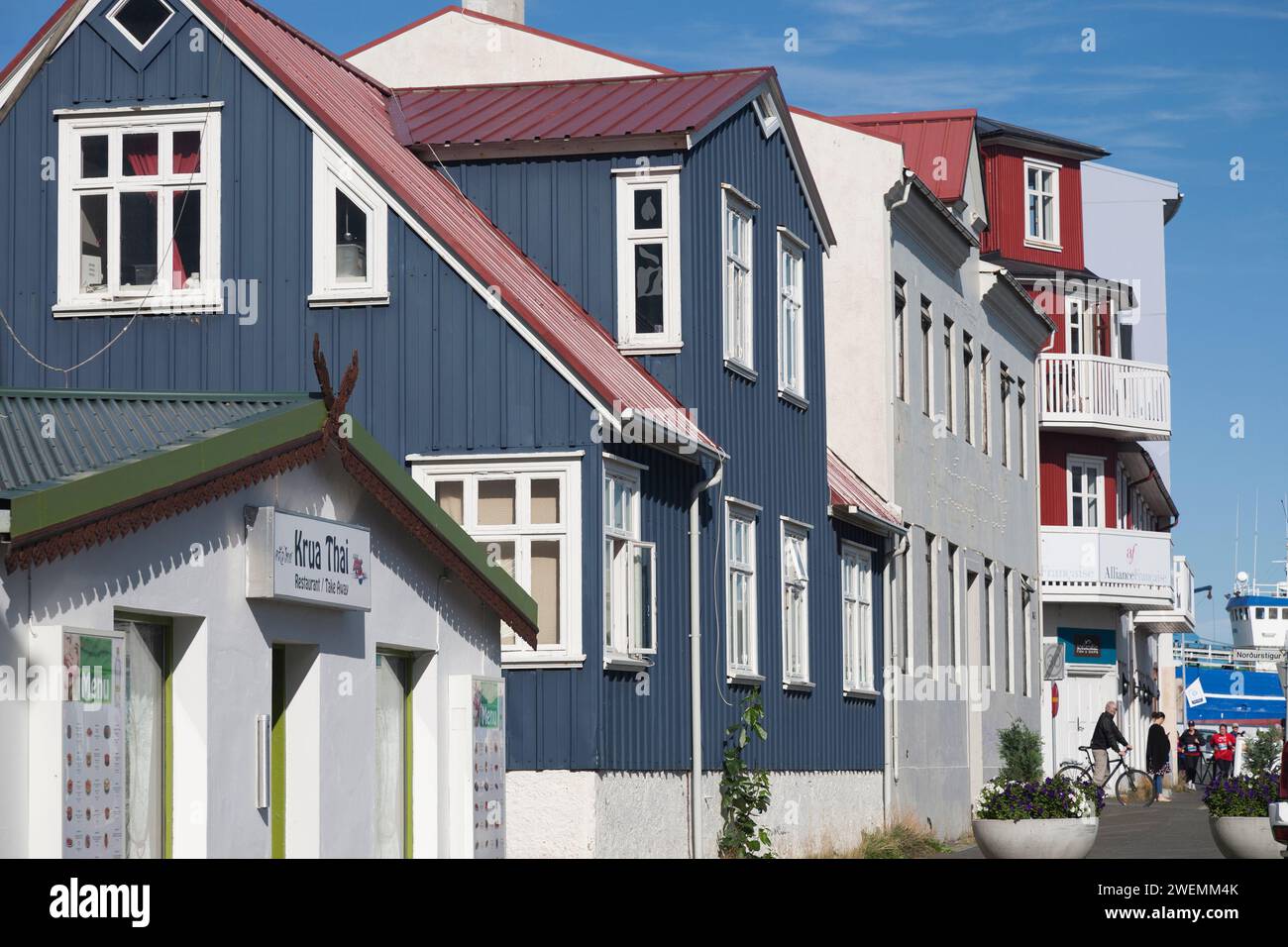 Iceland, Reykjavik, colourful Icelandic house Stock Photo - Alamy