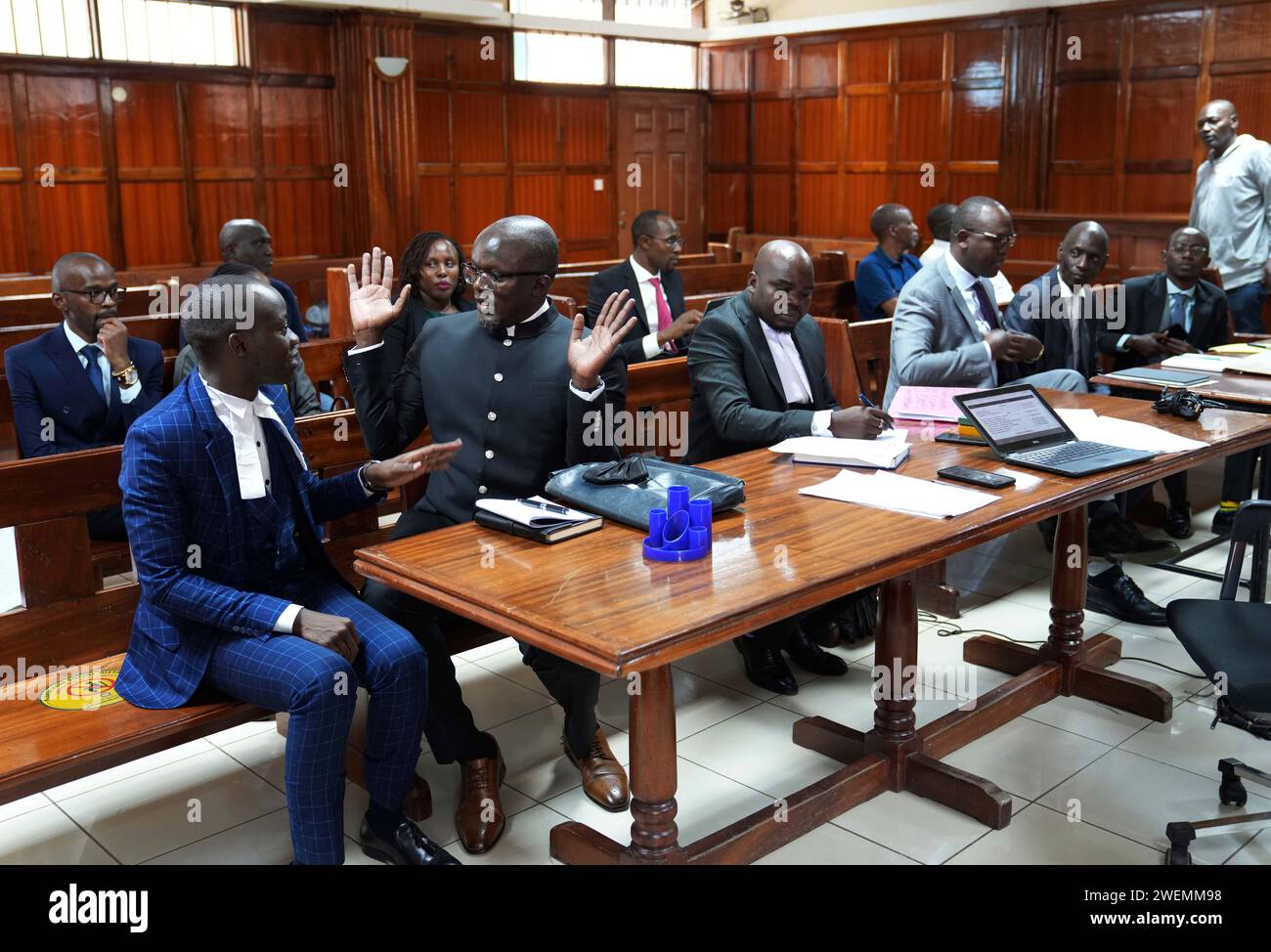 Lawyers react as Justice Chacha Mwita delivers judgement on a petition ...