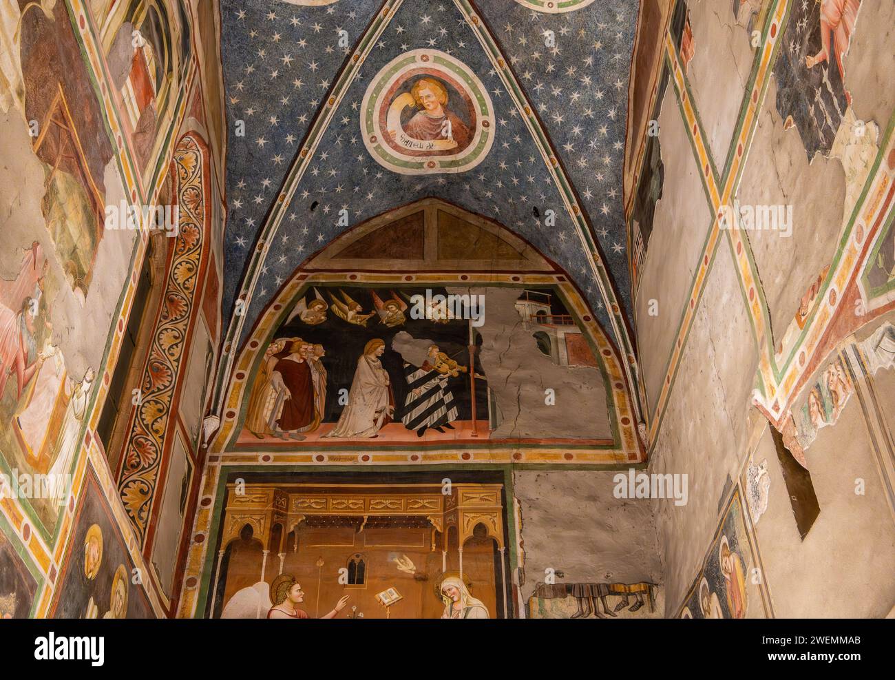 Chapel of St. John in the Dominican Church with frescoes and paintings ...