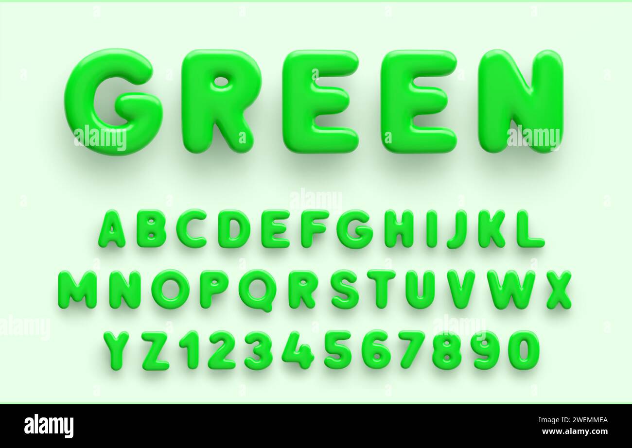 3d render numbers Stock Vector Images - Alamy