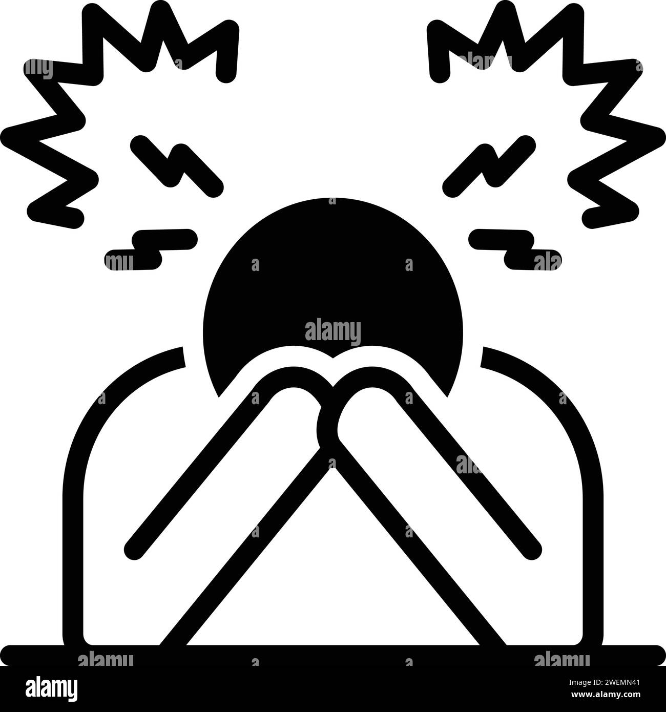 Despair and frustration Black and White Stock Photos & Images - Alamy