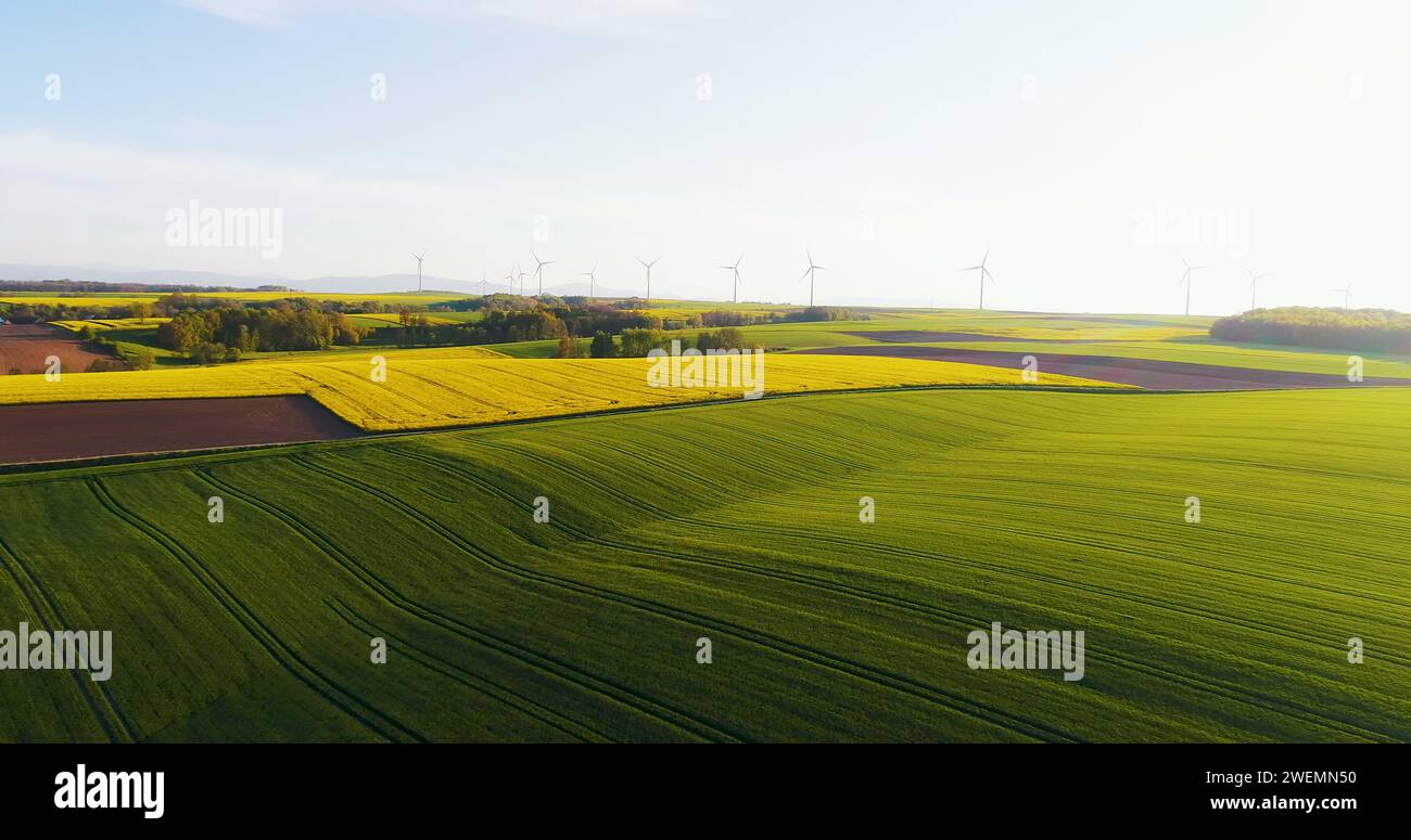 4k countryside windmill wind turbines hi-res stock photography and ...