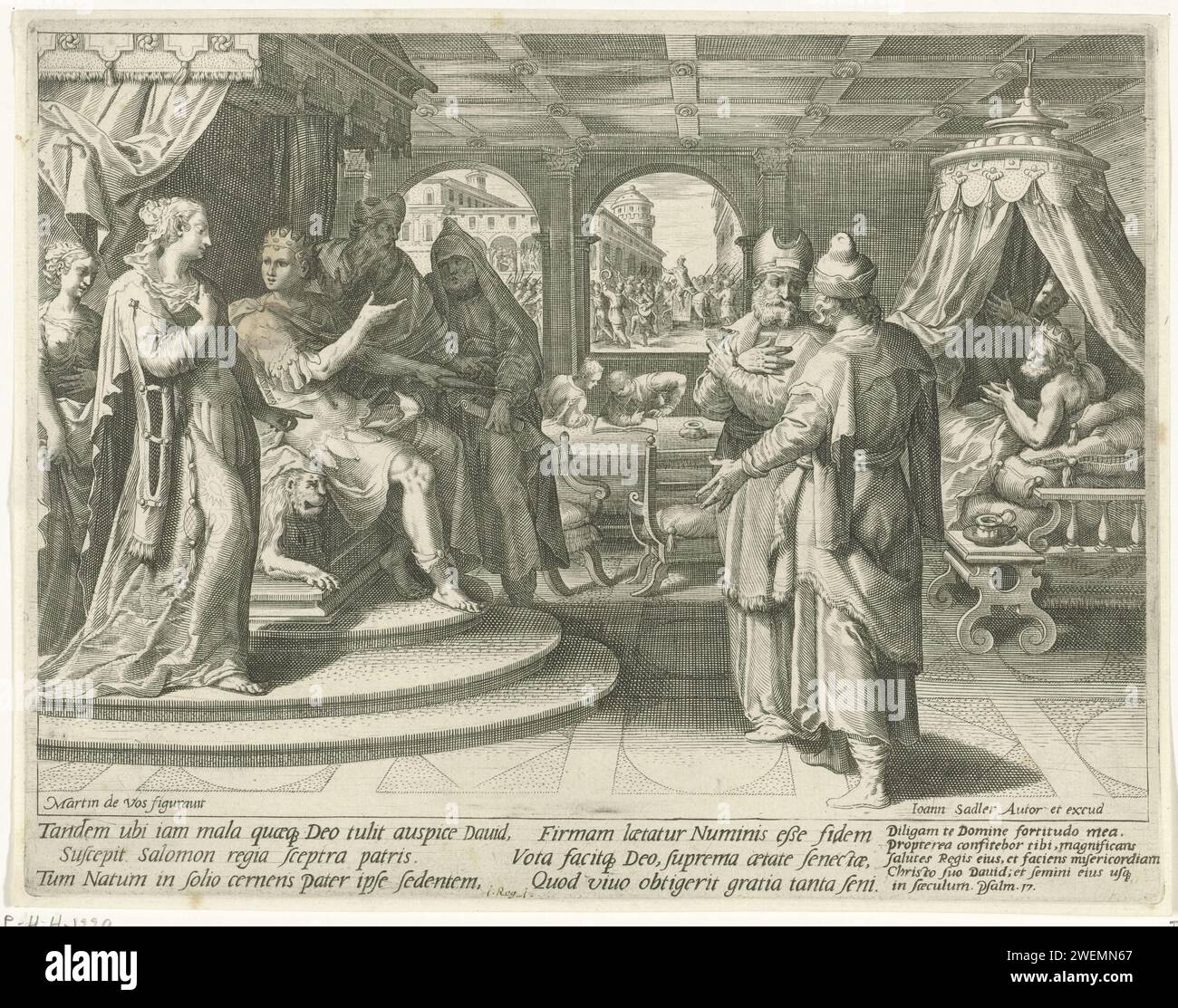 Solomon succeeds David as King of Israel, Aegidius Sadeler (II), After ...