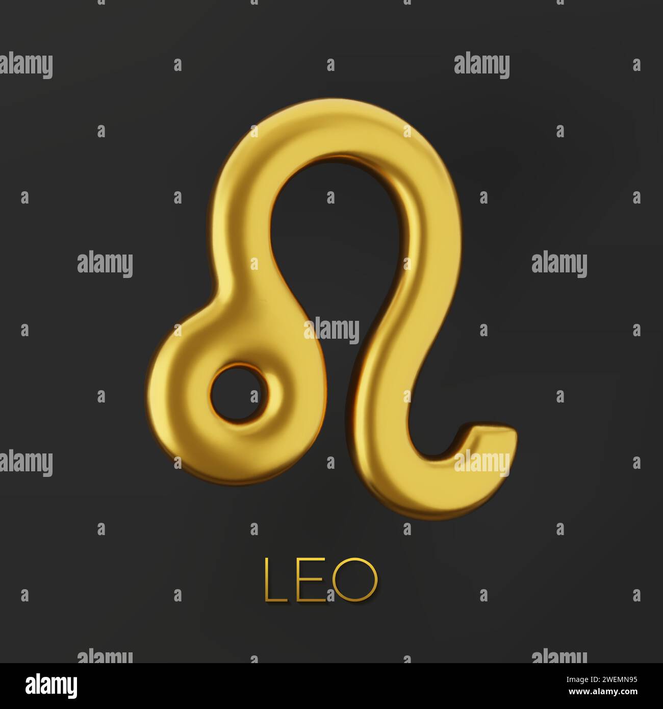 3d zodiac signs leo on Stock Vector Images - Alamy