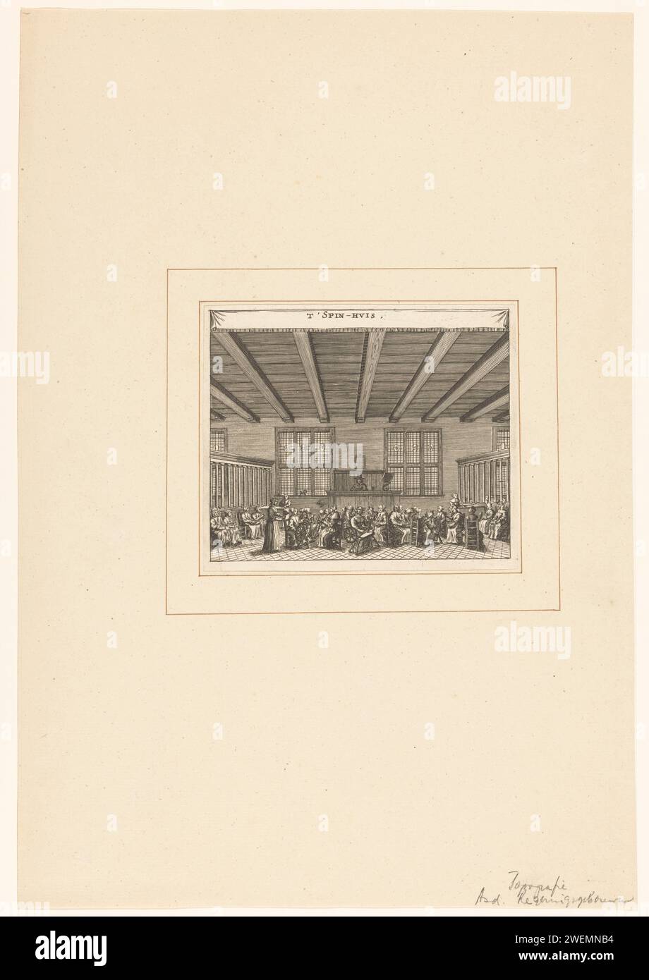 Interior of the Spinhuis in Amsterdam, Jan Veenhuysen (attributed to ...
