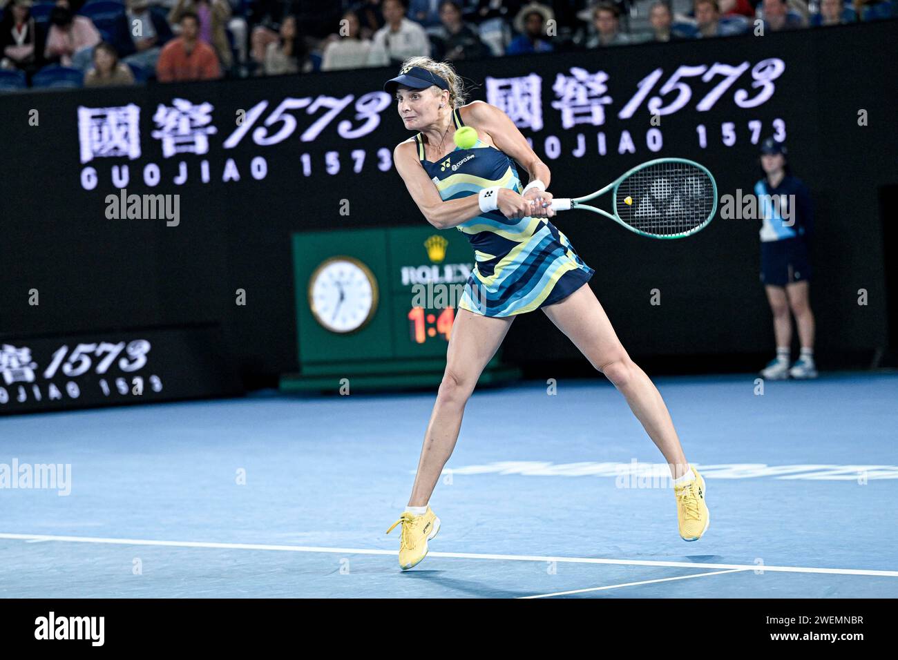 Melbourne, Australia. 25th Jan, 2024. Dayana Oleksandrivna Yastremska of Ukraine during the ...
