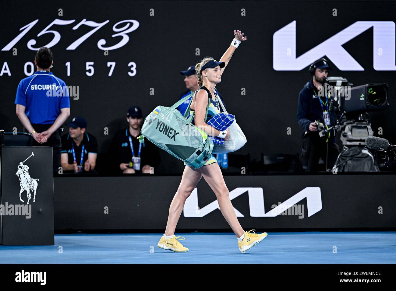 Melbourne, Australia. 25th Jan, 2024. Dayana Oleksandrivna Yastremska of Ukraine during the ...