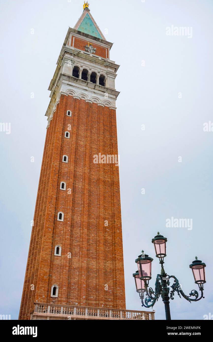 Bell Tower (Campanile di San Marco) in St. Mark Square, famous tourist ...