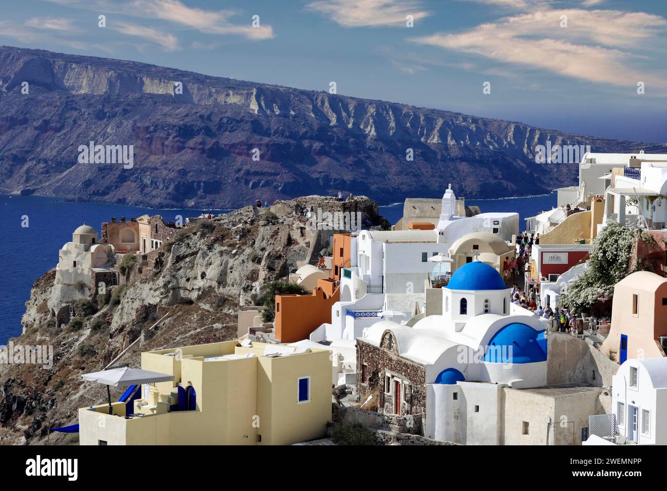 Oia village panorama view hi-res stock photography and images - Alamy
