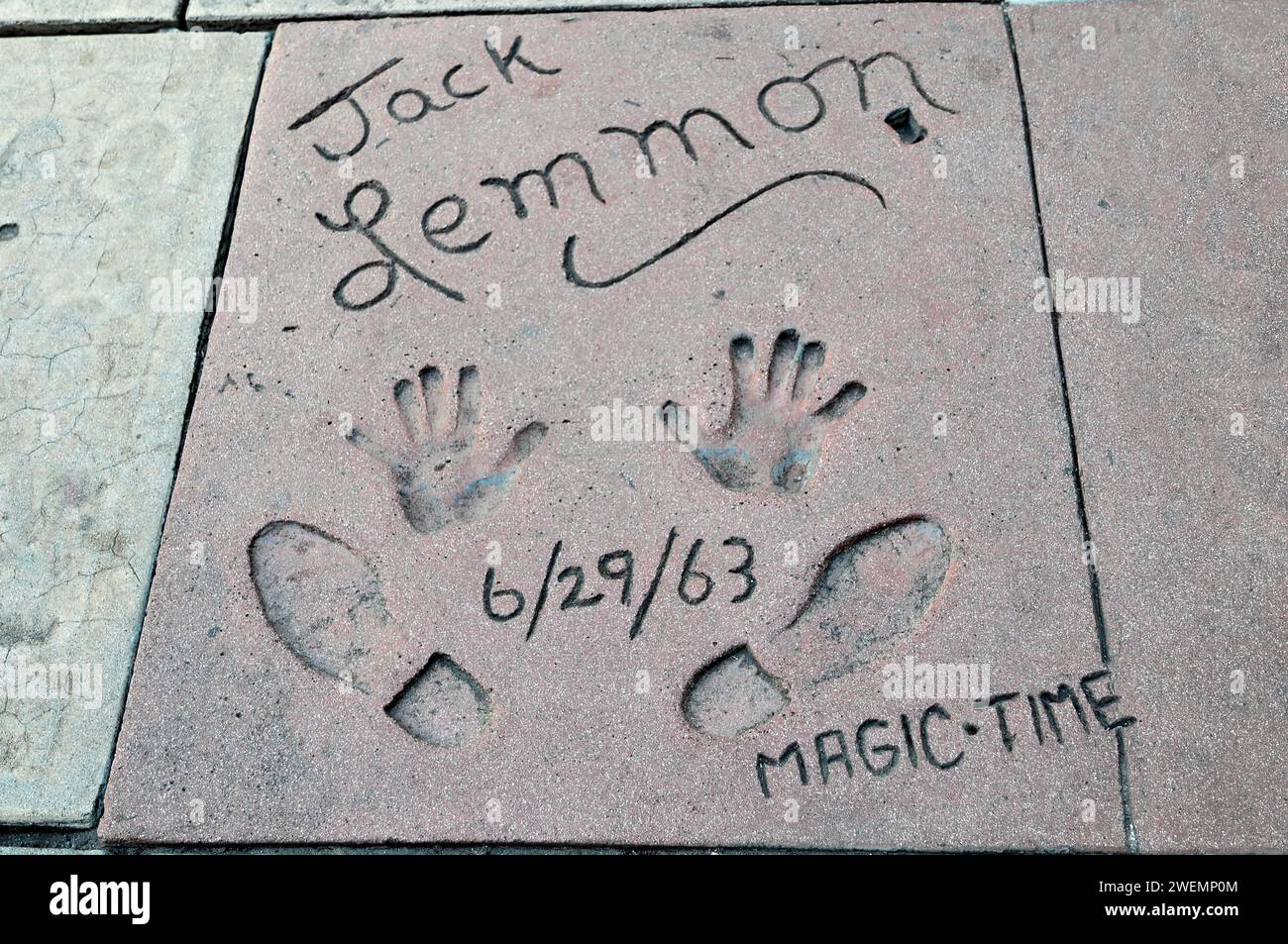 Celebrity handprint handprints hi-res stock photography and images - Alamy