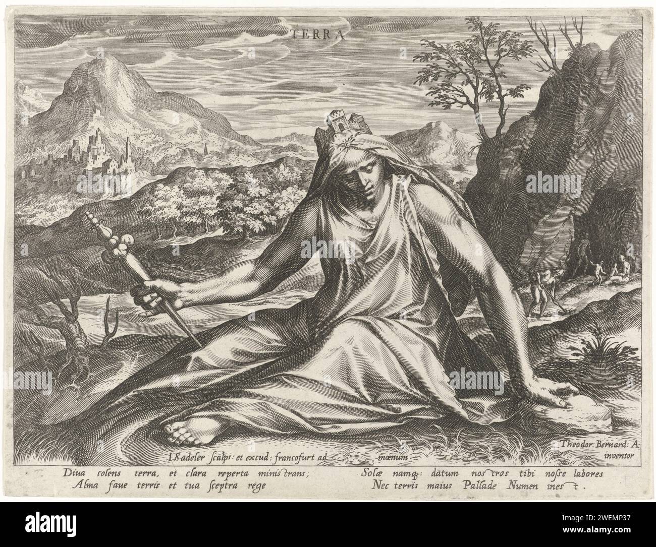 Earth Personified by the Goddess Cybele, Johann Sadeler (I), After ...