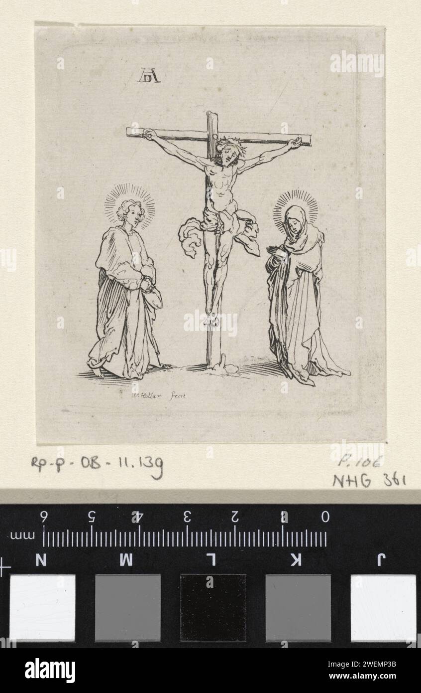 Christ on Het Kruis, Wenceslaus Hollar, After Albrecht Dürer, 1642 ...