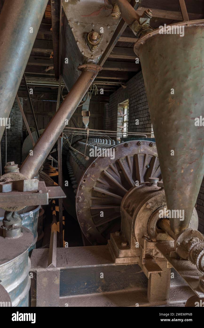 Powder grinding plant in a metal powder mill, founded around 1900 ...