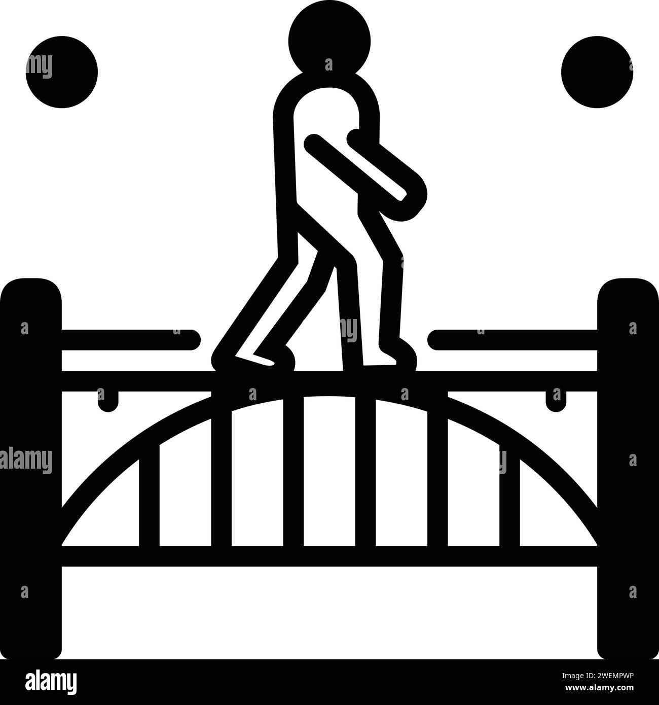 Footbridge vector vectors hi-res stock photography and images - Alamy