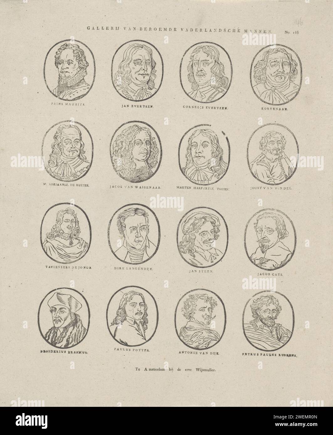 Gallery of famous Patriotic Men, Erve Wijsmuller, 1791 - 1838 print ...