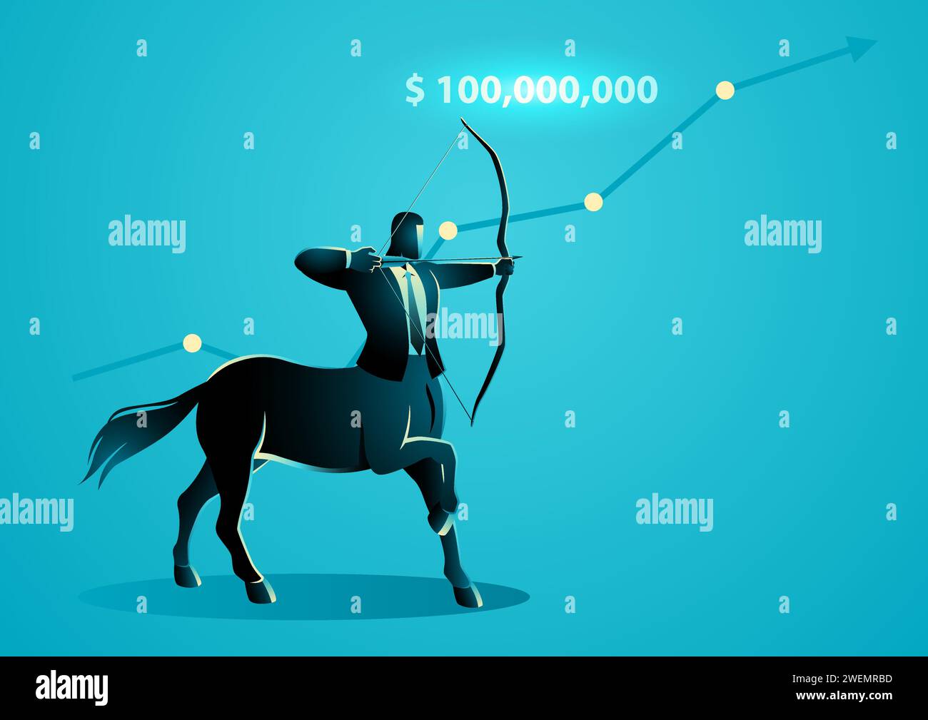 Vector illustration of a centaur businessman, the term centaur is for ... Vector illustration of a centaur businessman, the term centaur is for ...
