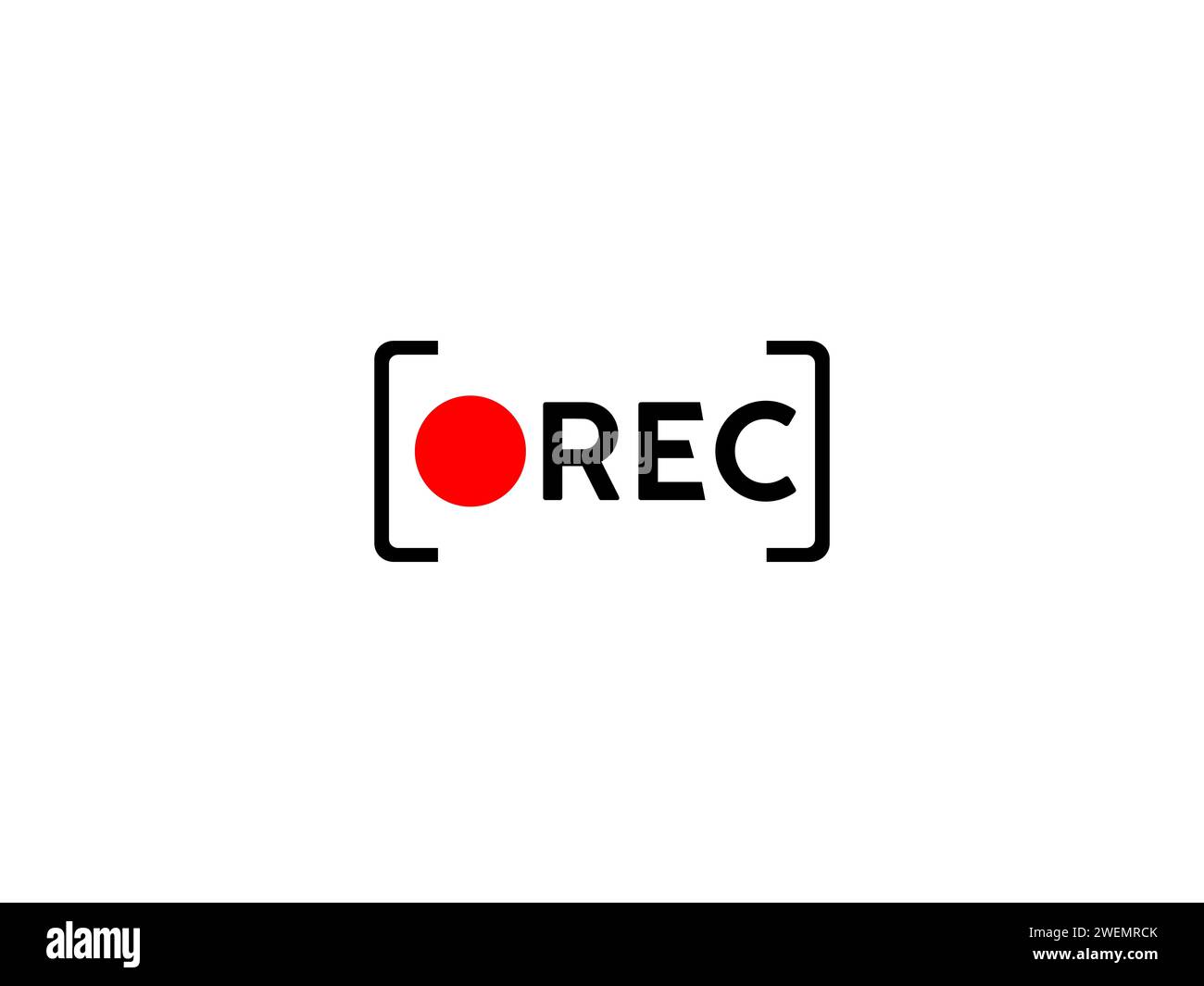 Red Camera Record Icon Button Vector Stock Photo - Alamy
