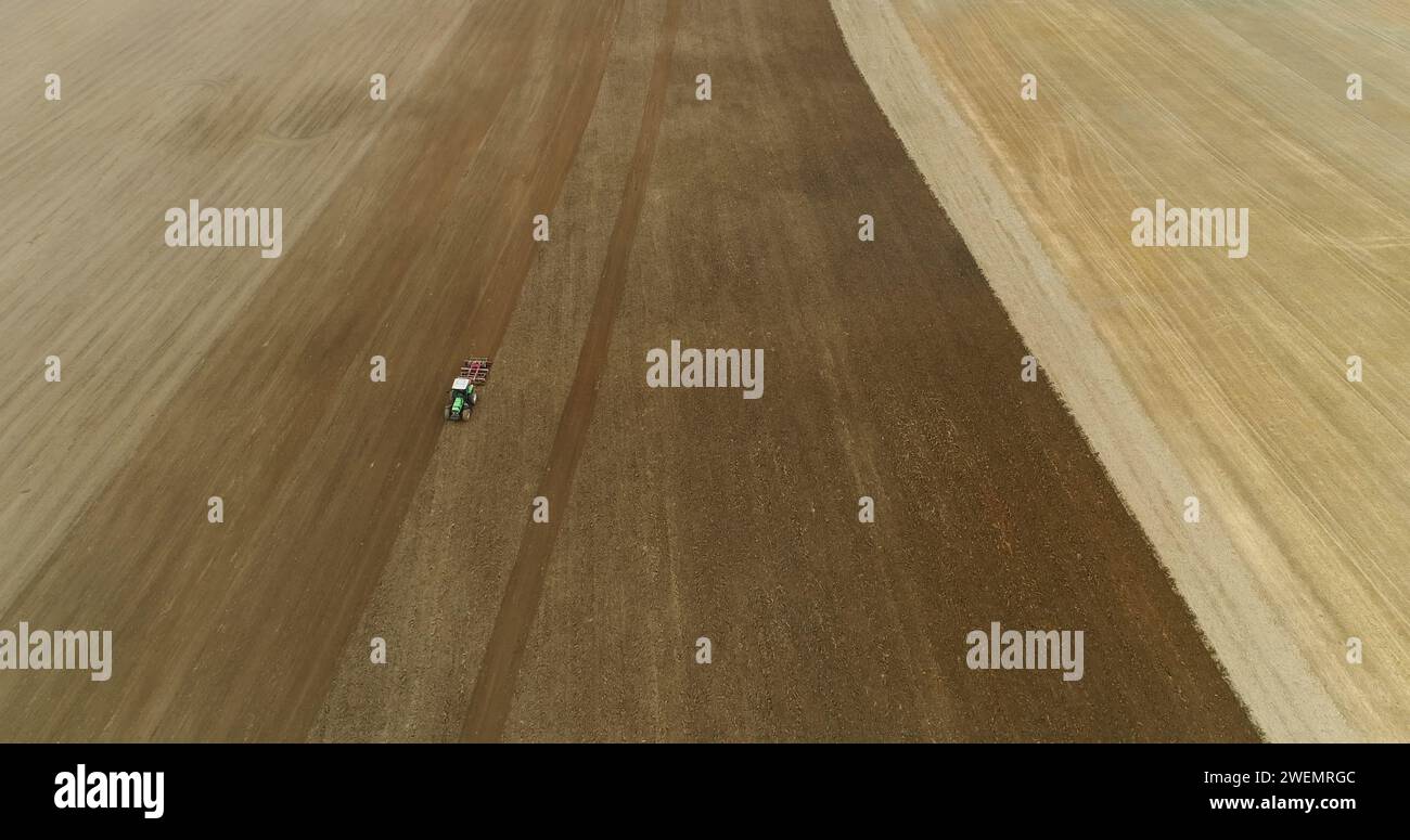 Cultivating agricultural field 4K Stock Photo - Alamy