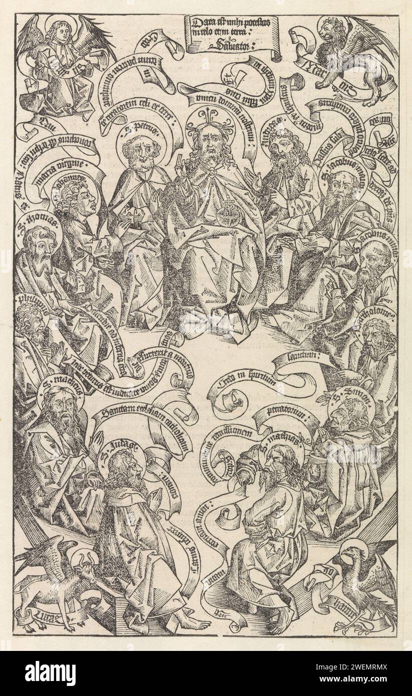 Christ and the twelve apostles, Michel Wolgemut (workshop of), 1493 ...