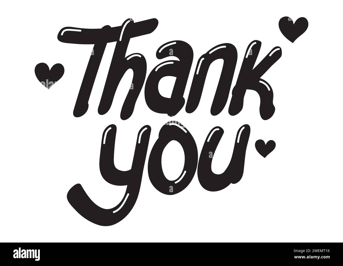Thank You typography text vector illustration Stock Vector Image & Art ...