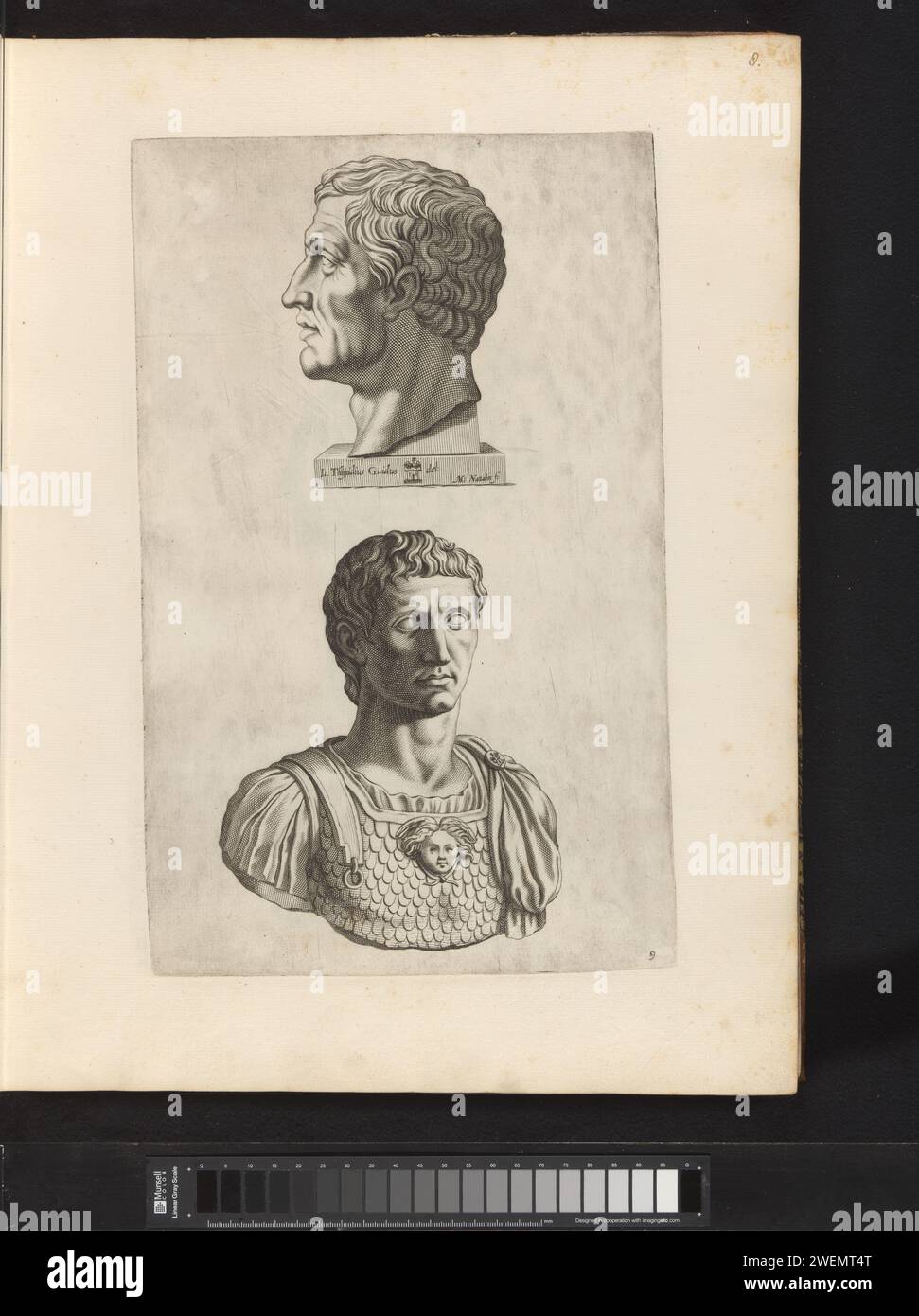 PortretBustes van Claudius in Caligula, 1636 - 1647 print Two Roman ...