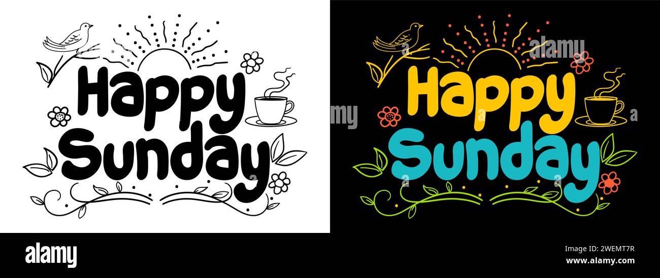The beautiful sunday Stock Vector Images - Alamy