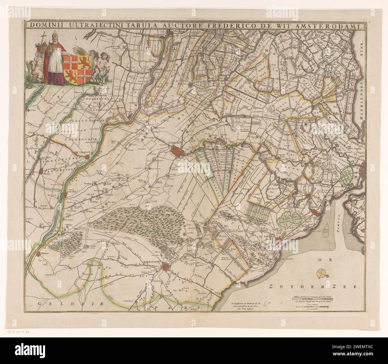 Map of the province of Utrecht, Anonymous, 1655 - 1706 print At the top ...