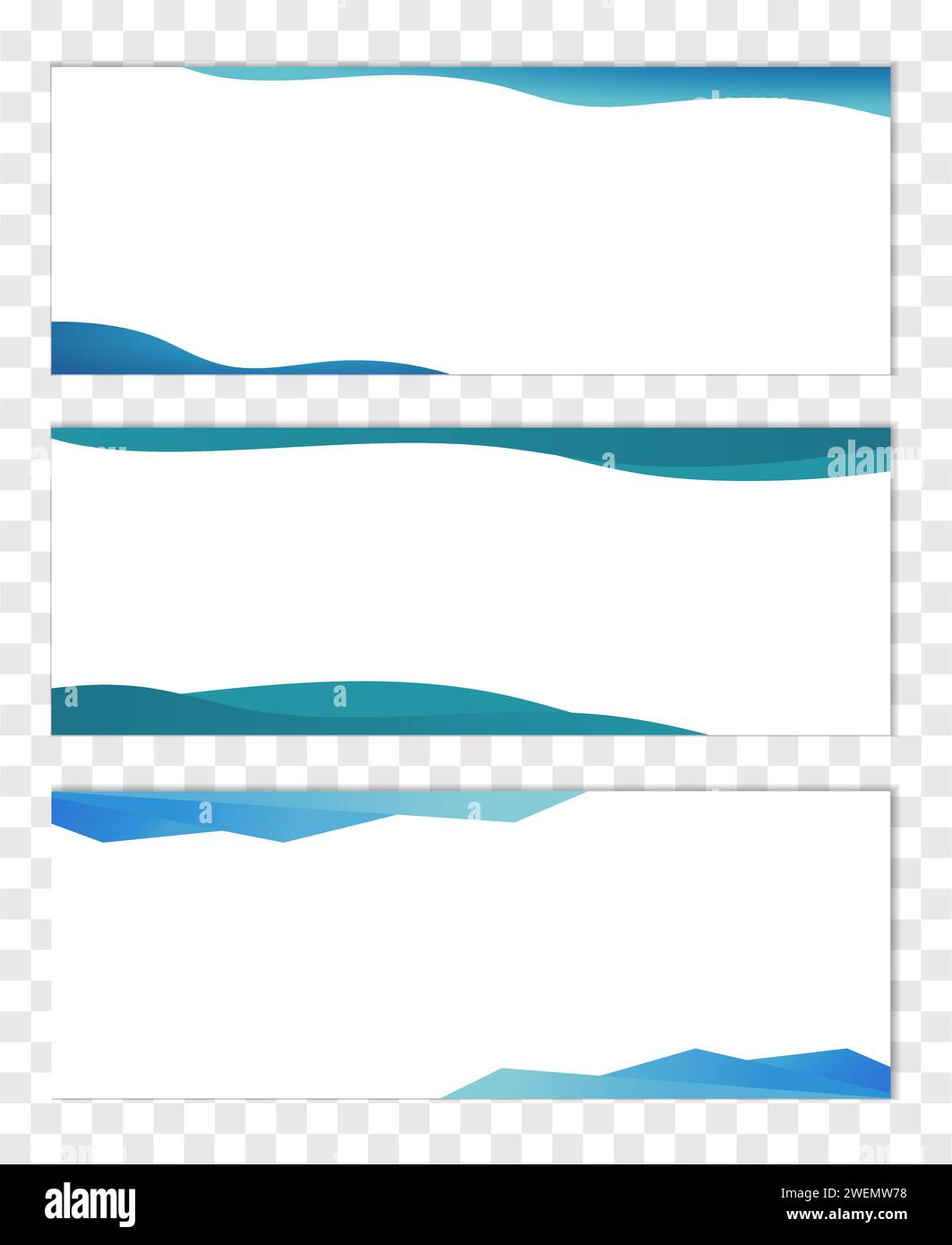 Banners. Background with blue abstract multilayered wavy pattern. Paper ...