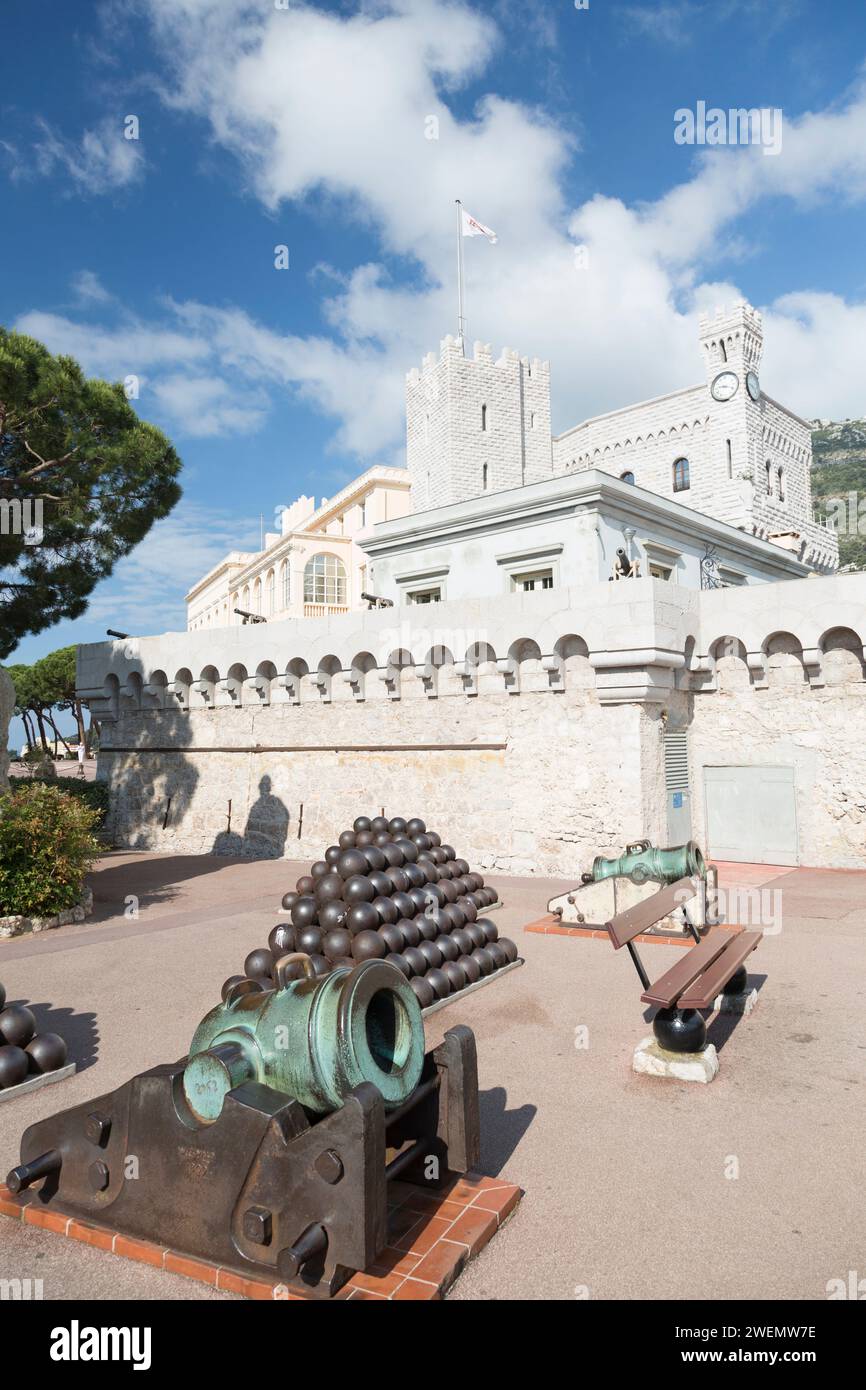 Monaco, the Prince's Palace home of the Grimaldi family since 1297 ...