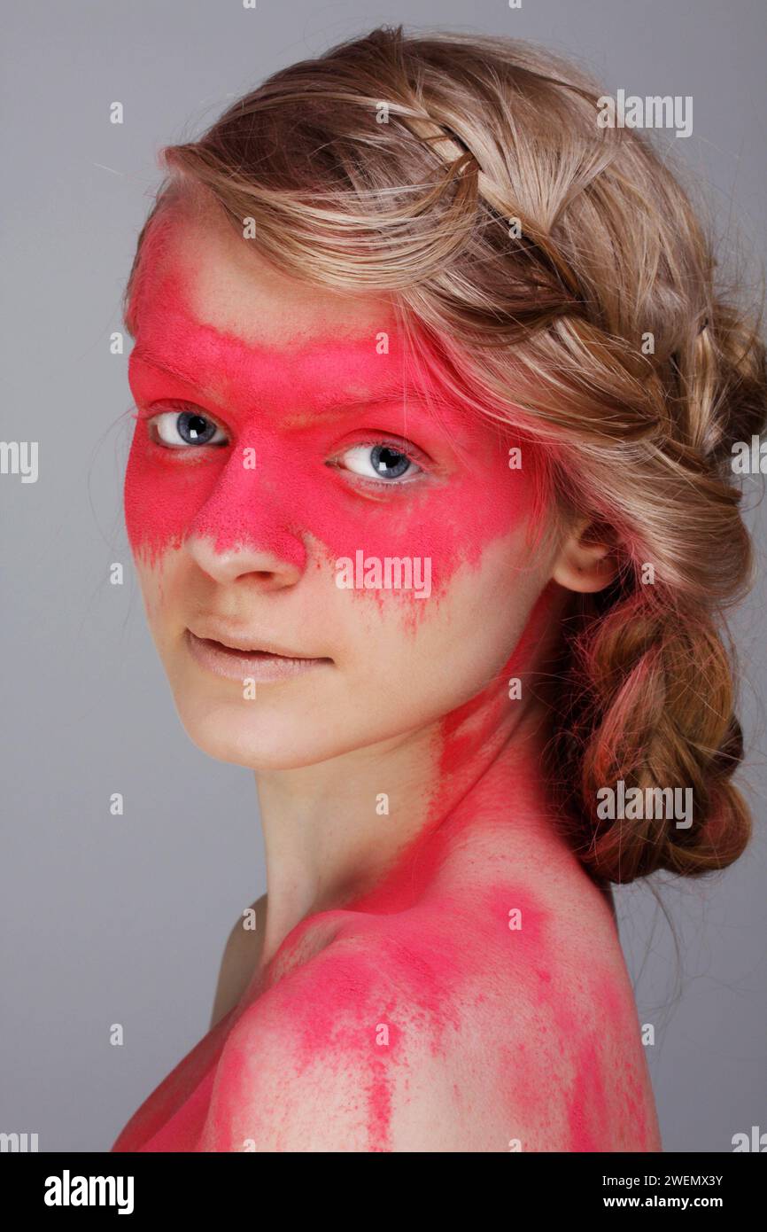 Creative portraits colourful Stock Photo - Alamy