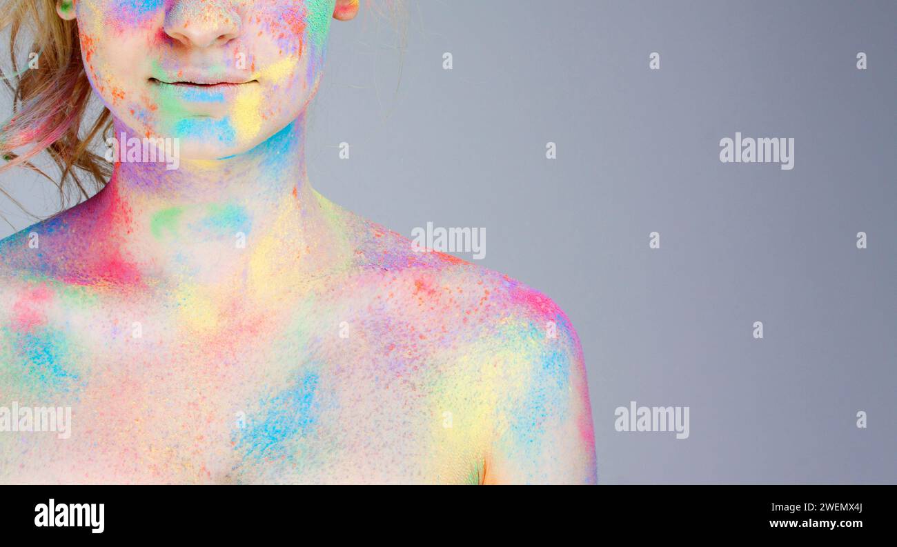 Creative portraits colourful Stock Photo - Alamy