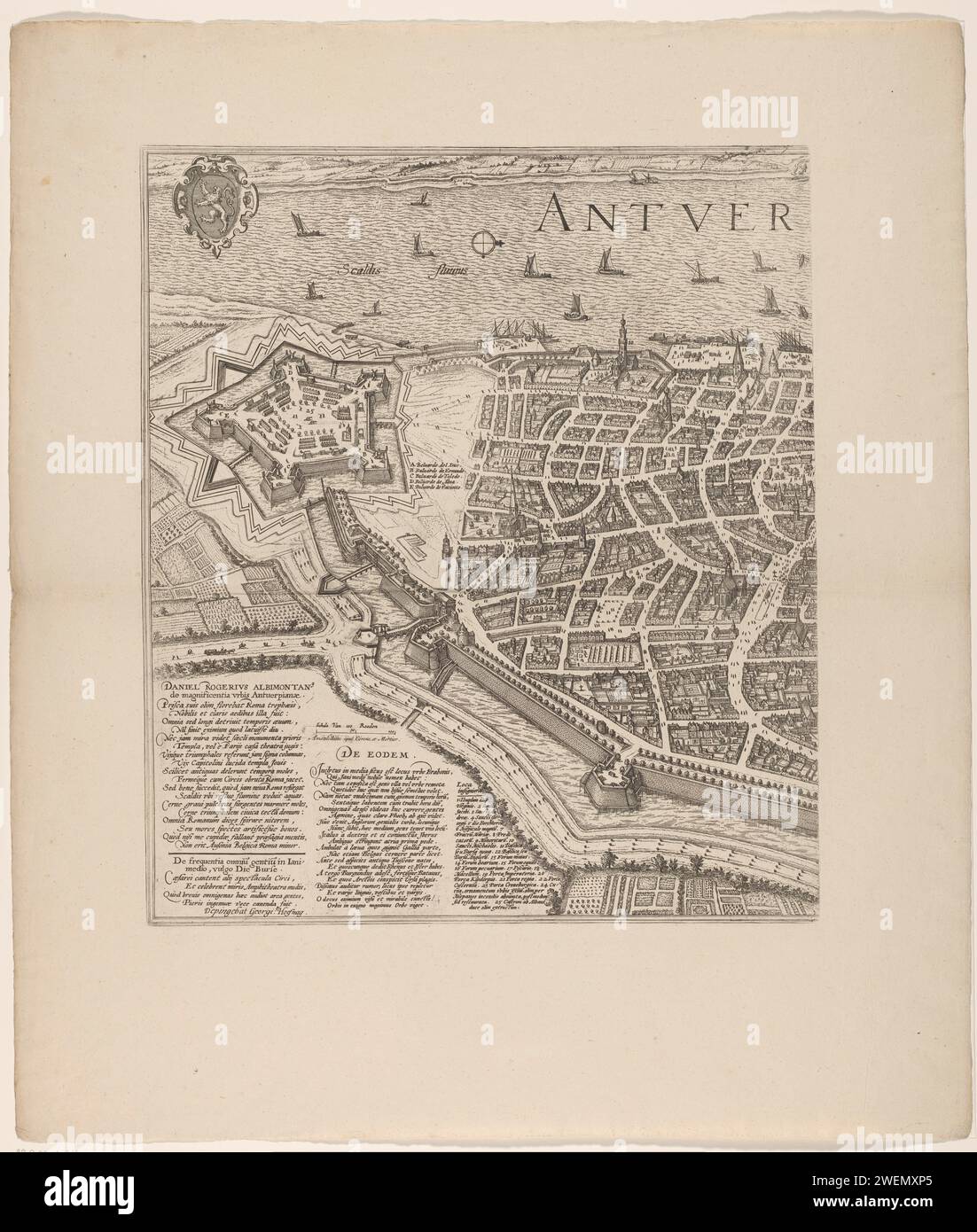 Map of Antwerp (left part), 1721 - 1774 print Left part of a map of Antwerp in a nutshell ...