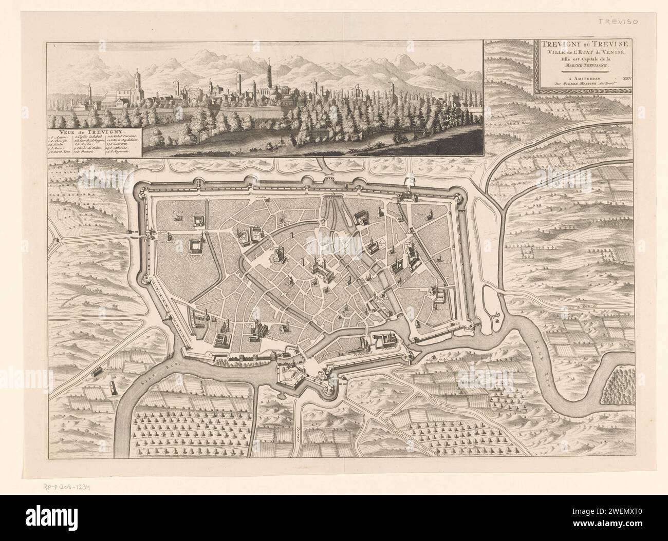 Treviso map hi-res stock photography and images - Alamy