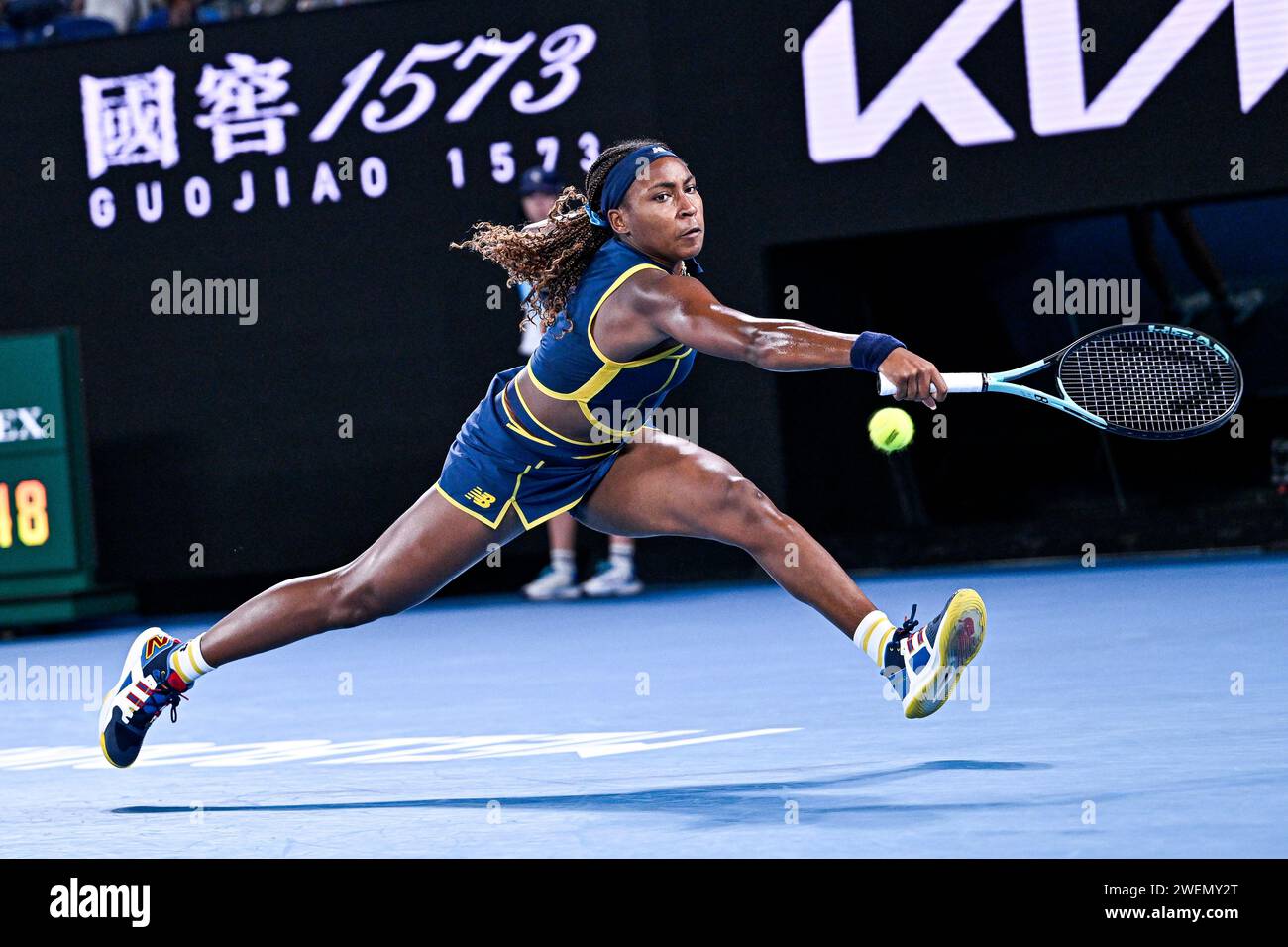 Paris, France. 25th Jan, 2024. Cori Coco Gauff during the Australian ...