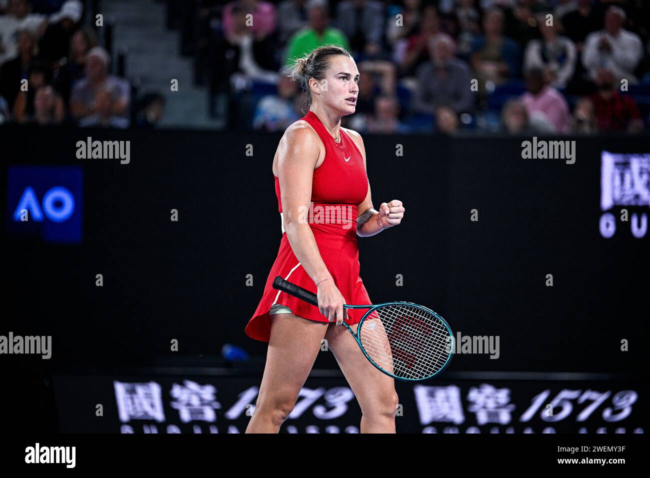 Paris, France. 25th Jan, 2024. Aryna Sabalenka during the Australian ...