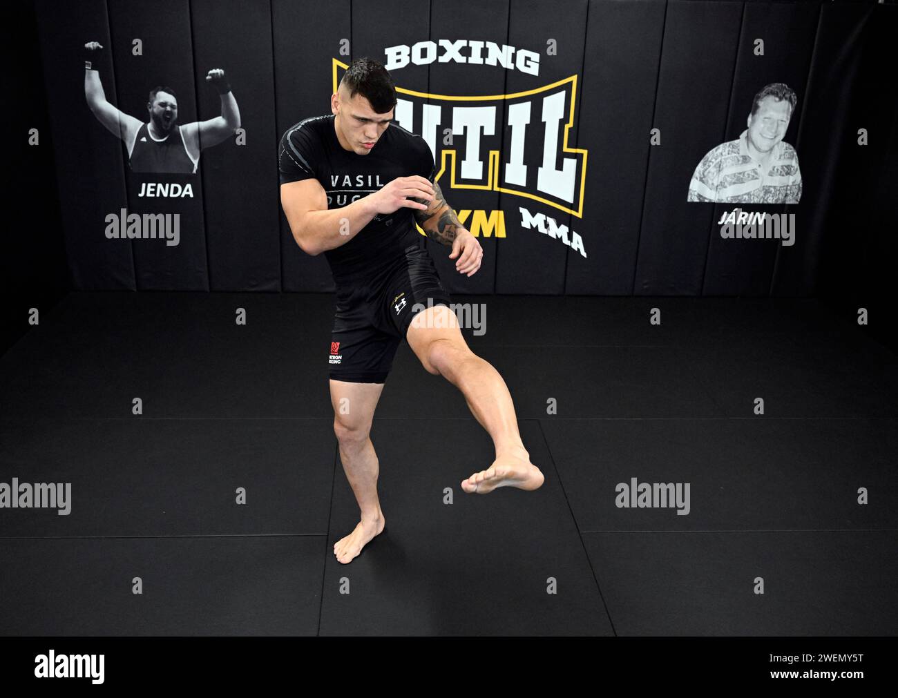 Prague, Czech Republic. 26th Jan, 2024. Wrestler Vasil Ducar at a ...