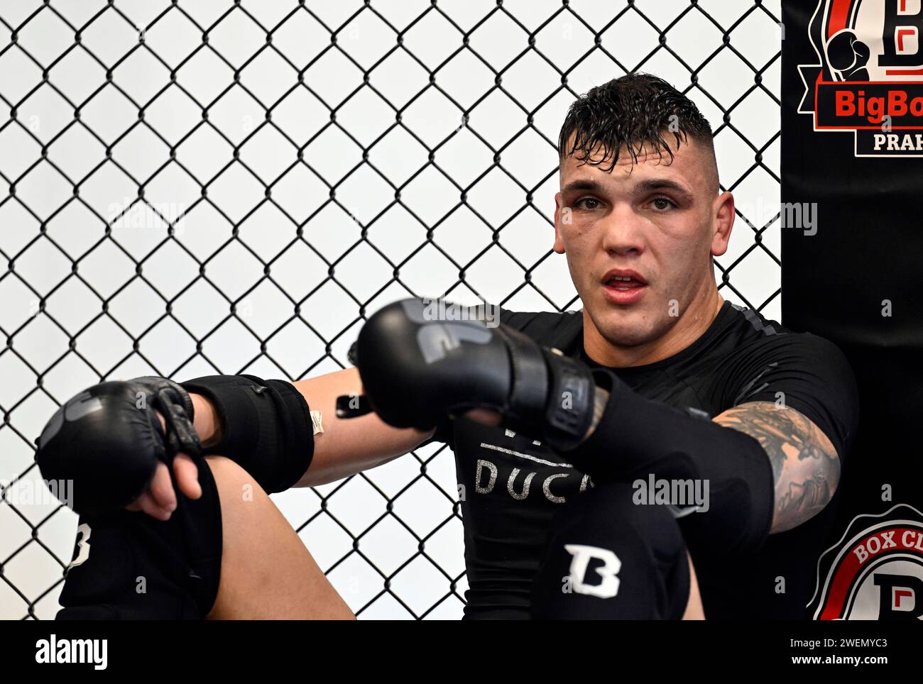 Prague, Czech Republic. 26th Jan, 2024. Wrestler Vasil Ducar at a ...