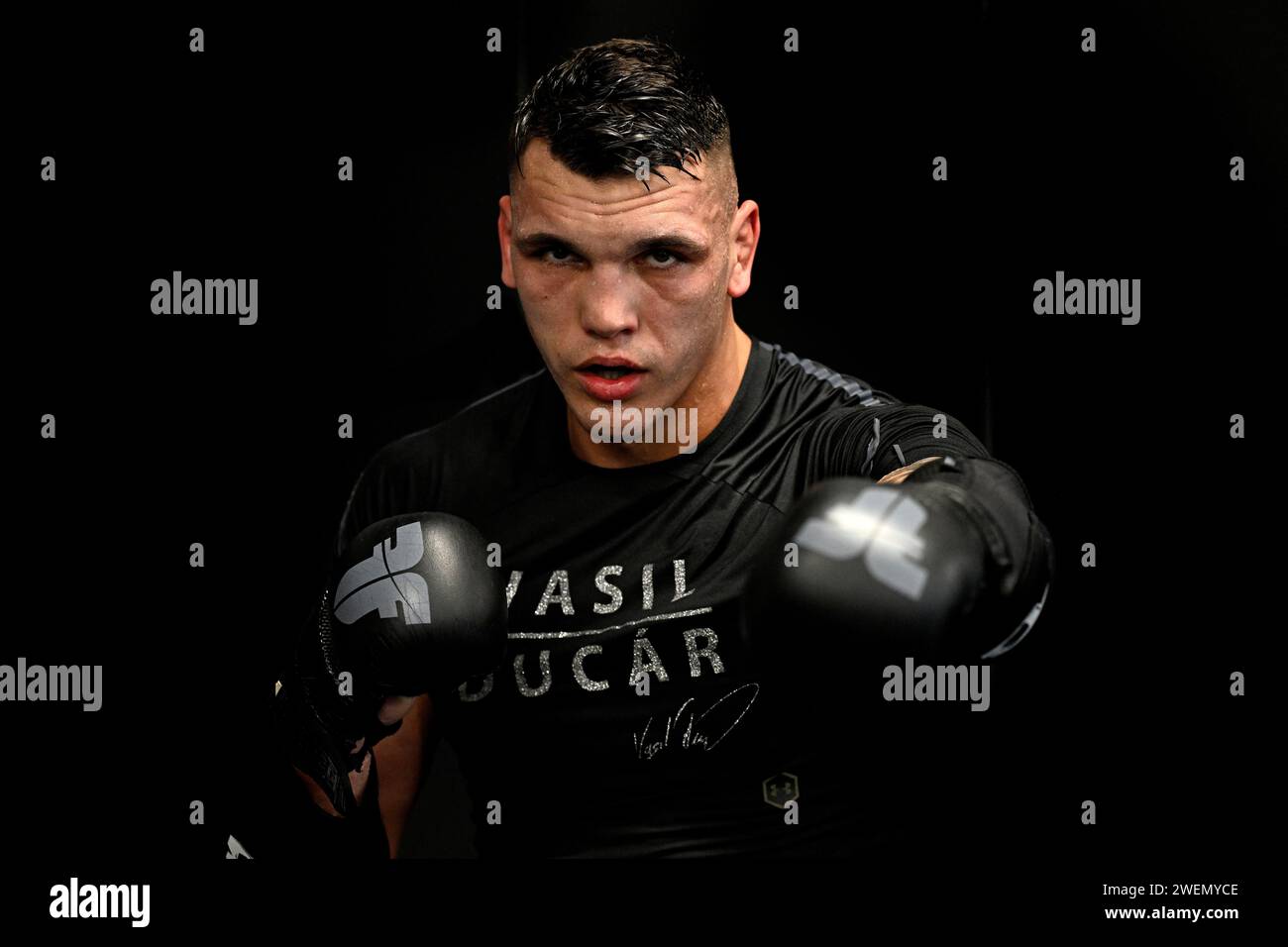Prague, Czech Republic. 26th Jan, 2024. Wrestler Vasil Ducar at a ...