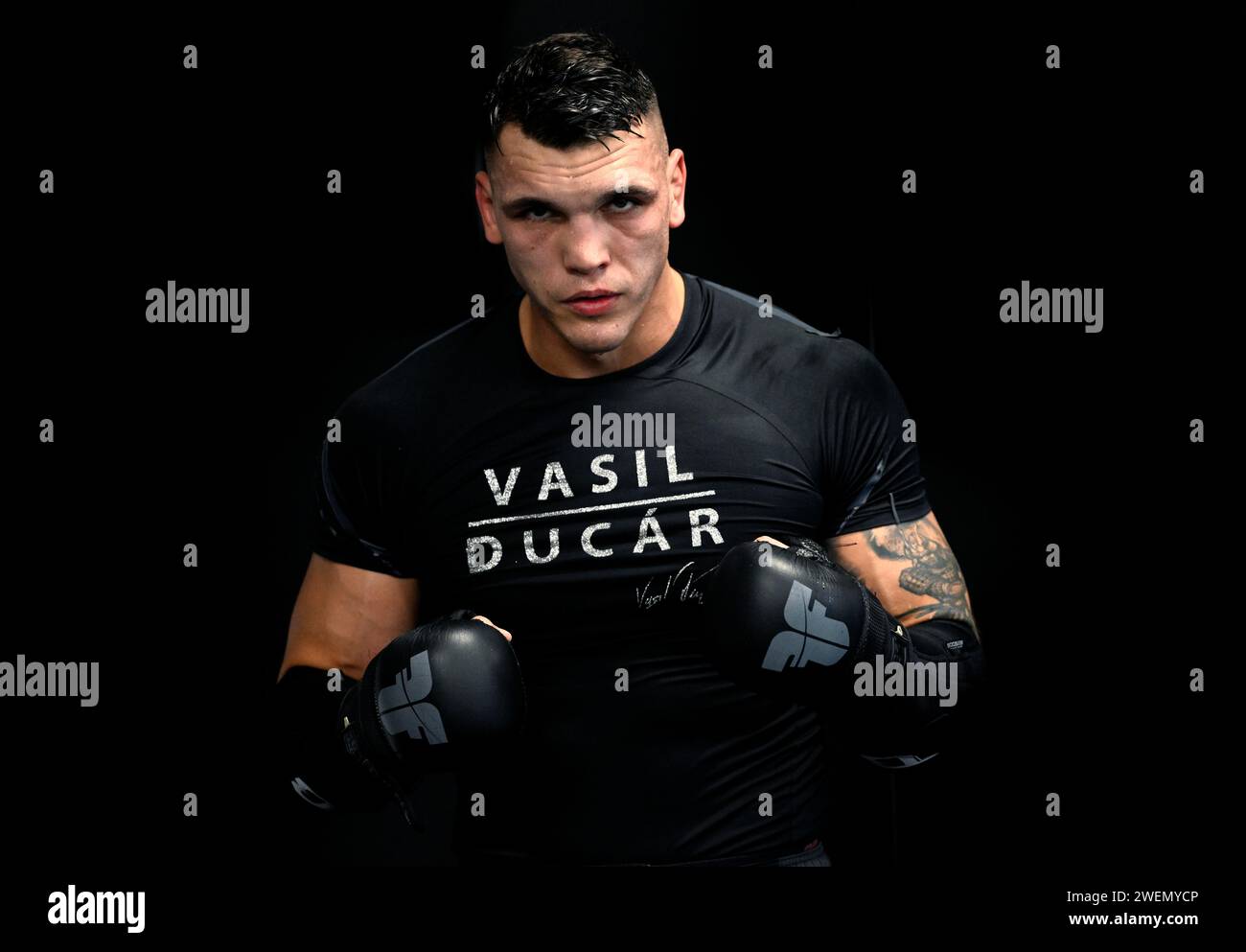 Prague, Czech Republic. 26th Jan, 2024. Wrestler Vasil Ducar at a ...