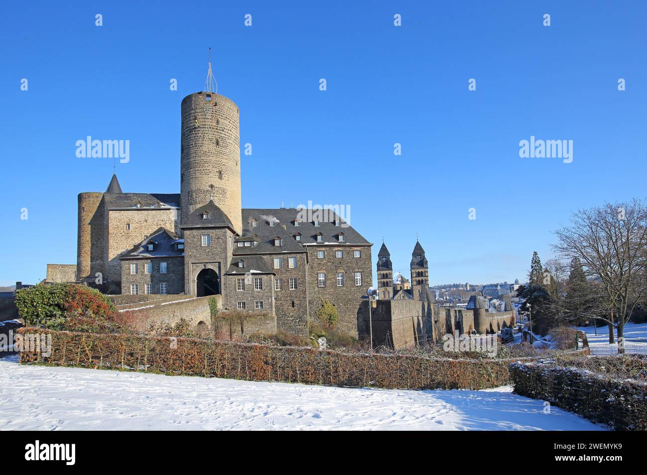 Genoveva Castle built in the 13th century with keep Goloturm and neo ...