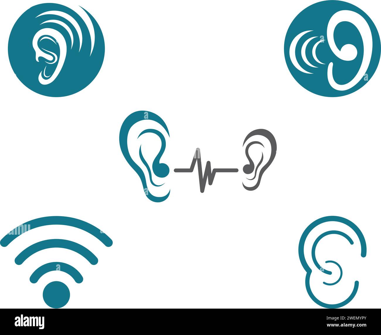 Hearing detail Stock Vector Images - Alamy