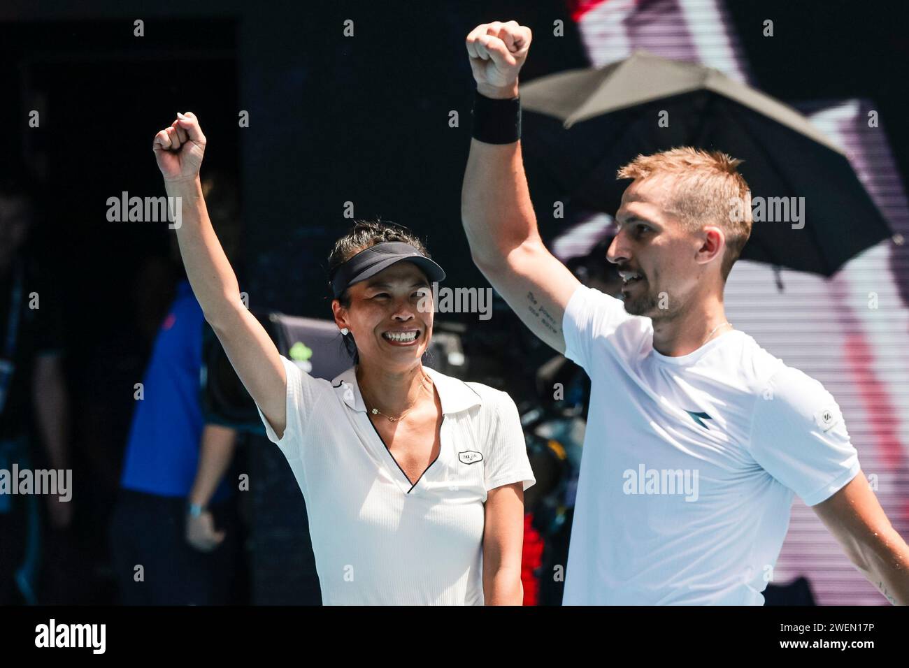 Melbourne, Australia, 26th Jan, 2024. Tennis player Su-Wei Hsieh from ...