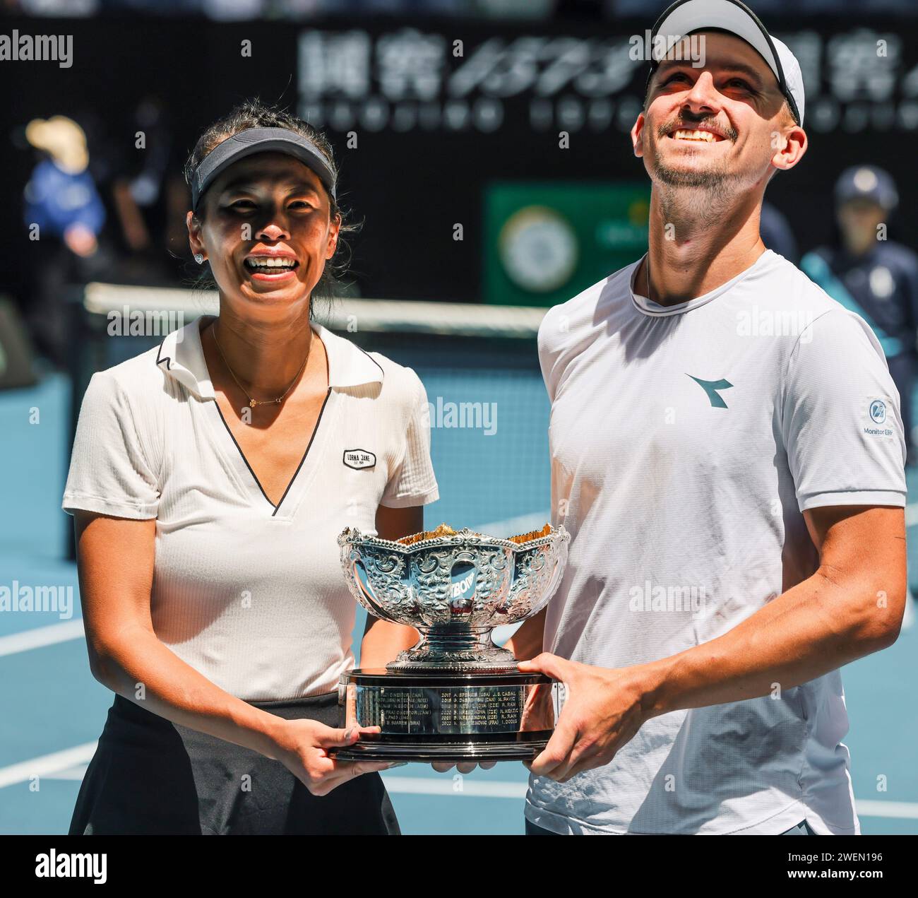Melbourne, Australia, 26th Jan, 2024. Tennis player Su-Wei Hsieh from ...