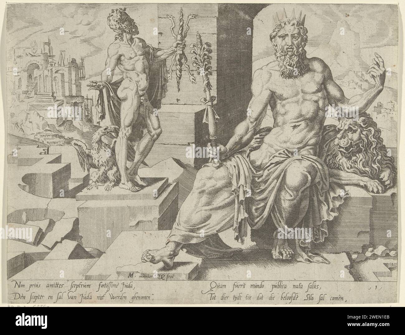 Judah, Dirck Volckertsz. Coornhert, after Maarten van Heemskerck, 1550 ...