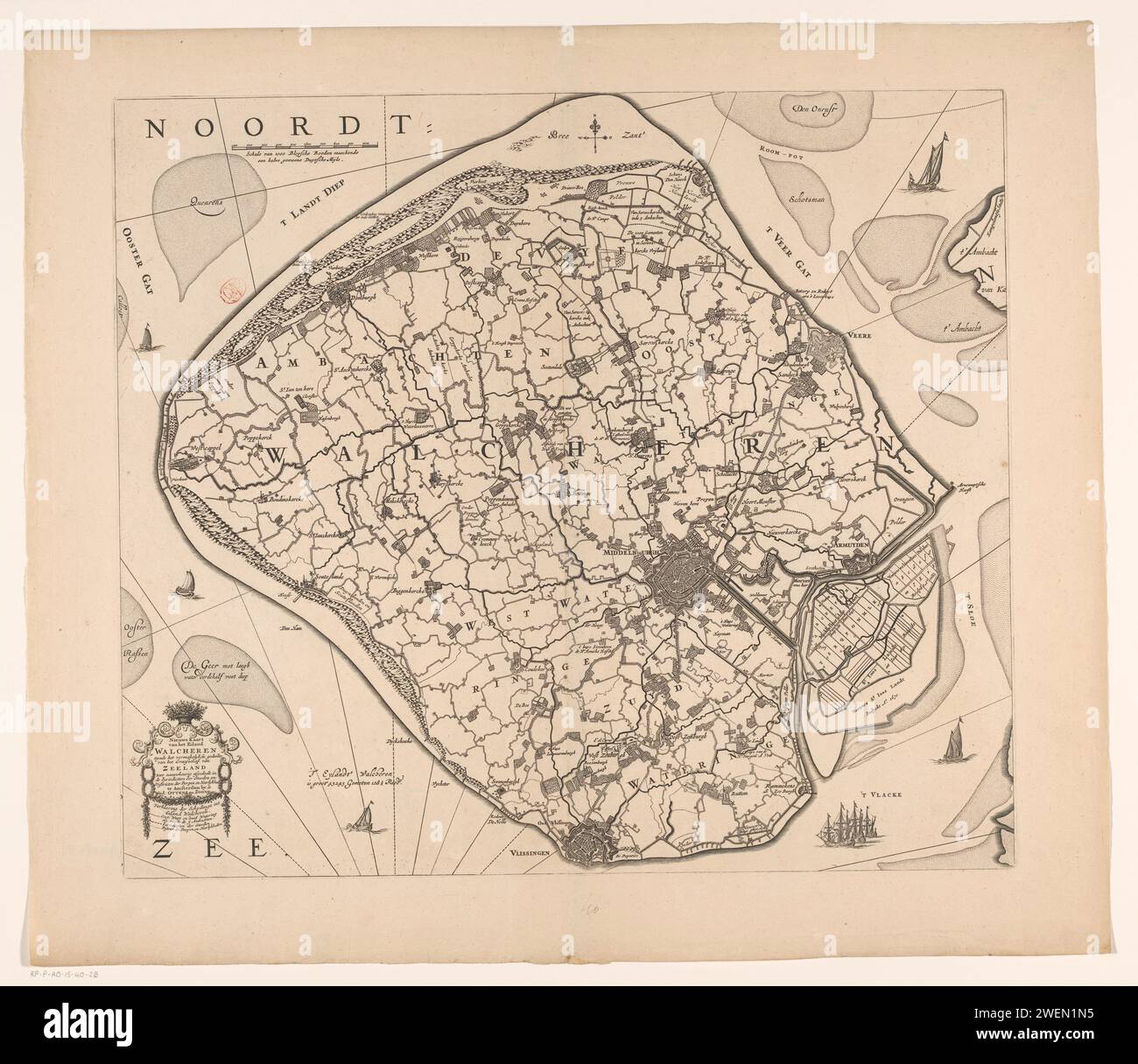 Map of walcheren hi-res stock photography and images - Alamy