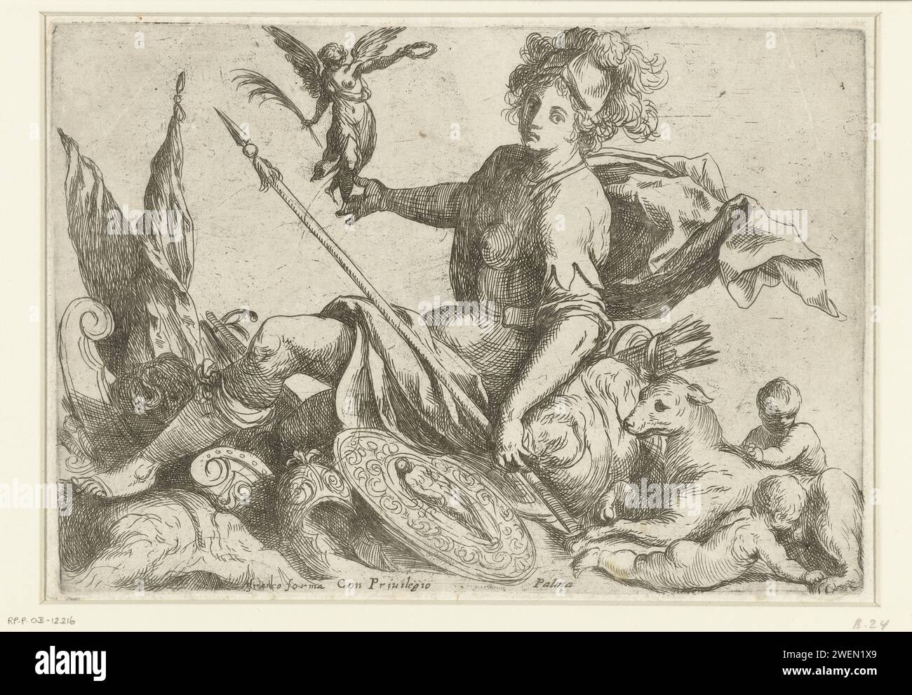 Minerva as protector of Rome, Jacopo Palma (Il Giovane), 1554 - 1611 ...
