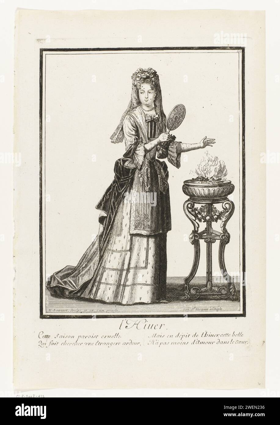 Winter, 1647 - 1718 print paper etching / engraving year divided into ...