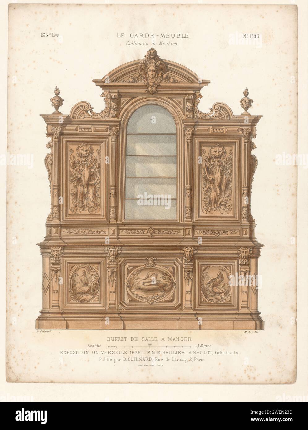 Buffet cupboard, Midart, 1878 - 1885 print A buffet cabinet intended ...